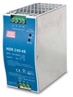 PWR-240-48 Power supply AC-DC DIN rail PSU;Output 48V, 240W - Webshop ...