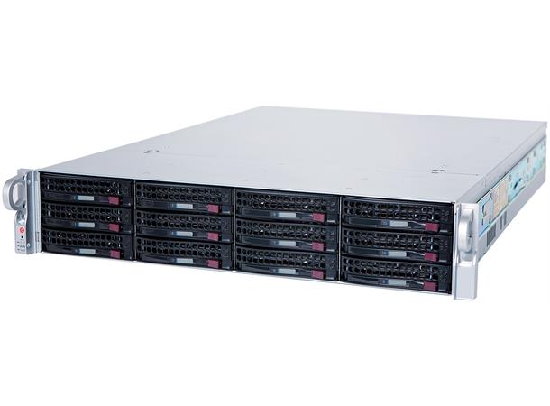 2U-12BAY-SERVER-64TB-RAW 2U 12 Bay Hot-swap Rackmount Server - Webshop Hatteland Technology - Sweden
