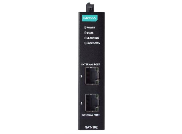 Moxa NAT-102 Industrial 2-port NAT device - Webshop Hatteland Technology - Sweden
