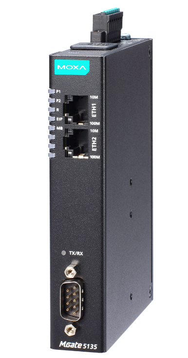 Moxa MGate 5135 1-port Modbus RTU/ASCII/TCP-to-EtherNet - Webshop Hatteland Technology - Sweden