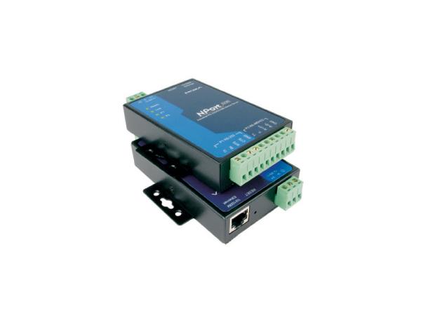 Moxa Nport 5232 w/ Adapter 2 port RS-422/485, 10/100,terminal block ...