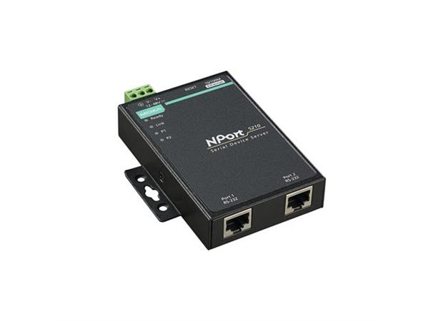 Moxa NPort 5210 2-port RS-232 Serial-to-Ethernet - Webshop Hatteland Technology - Sweden